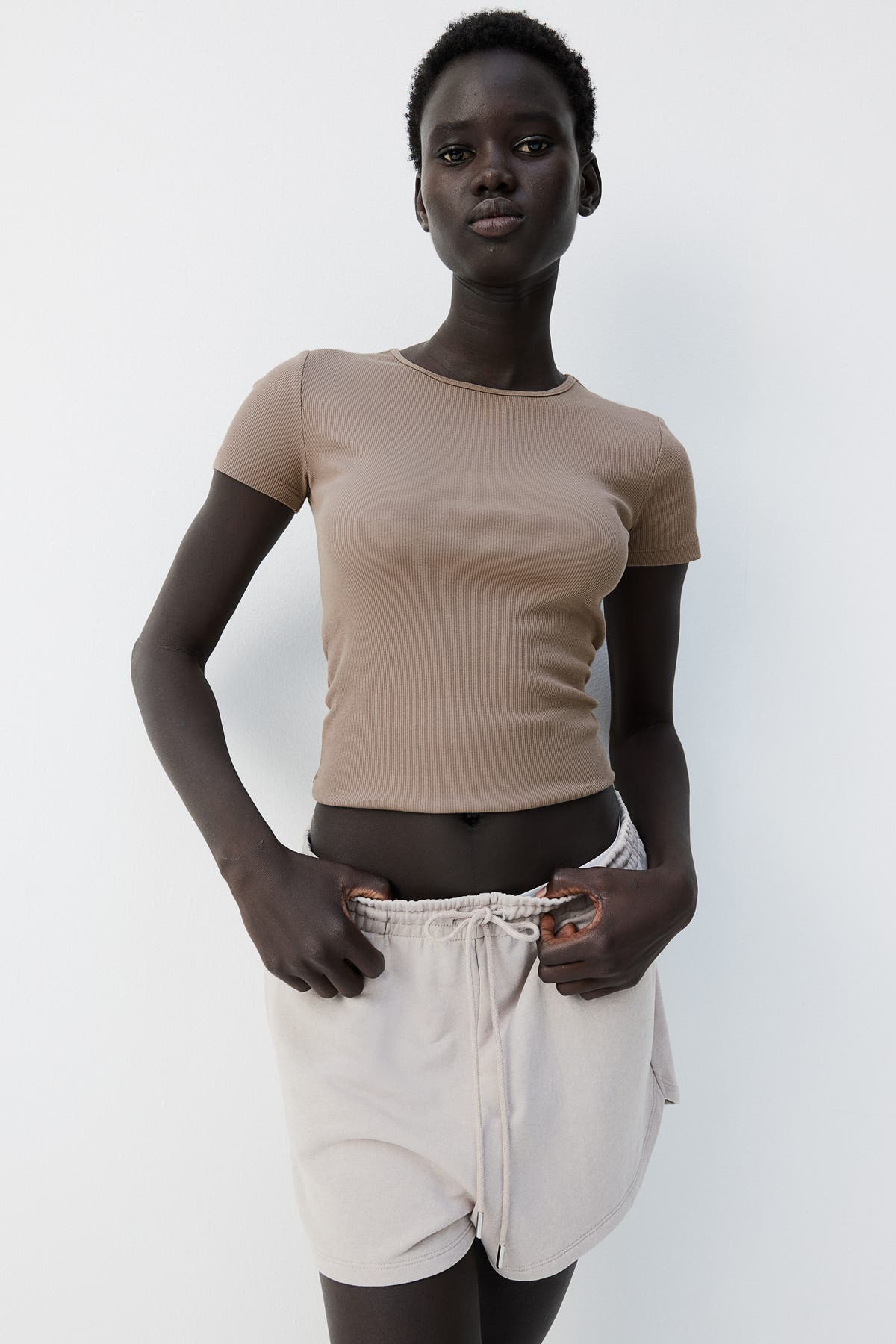 Ribbed T-shirt | H&M KSA