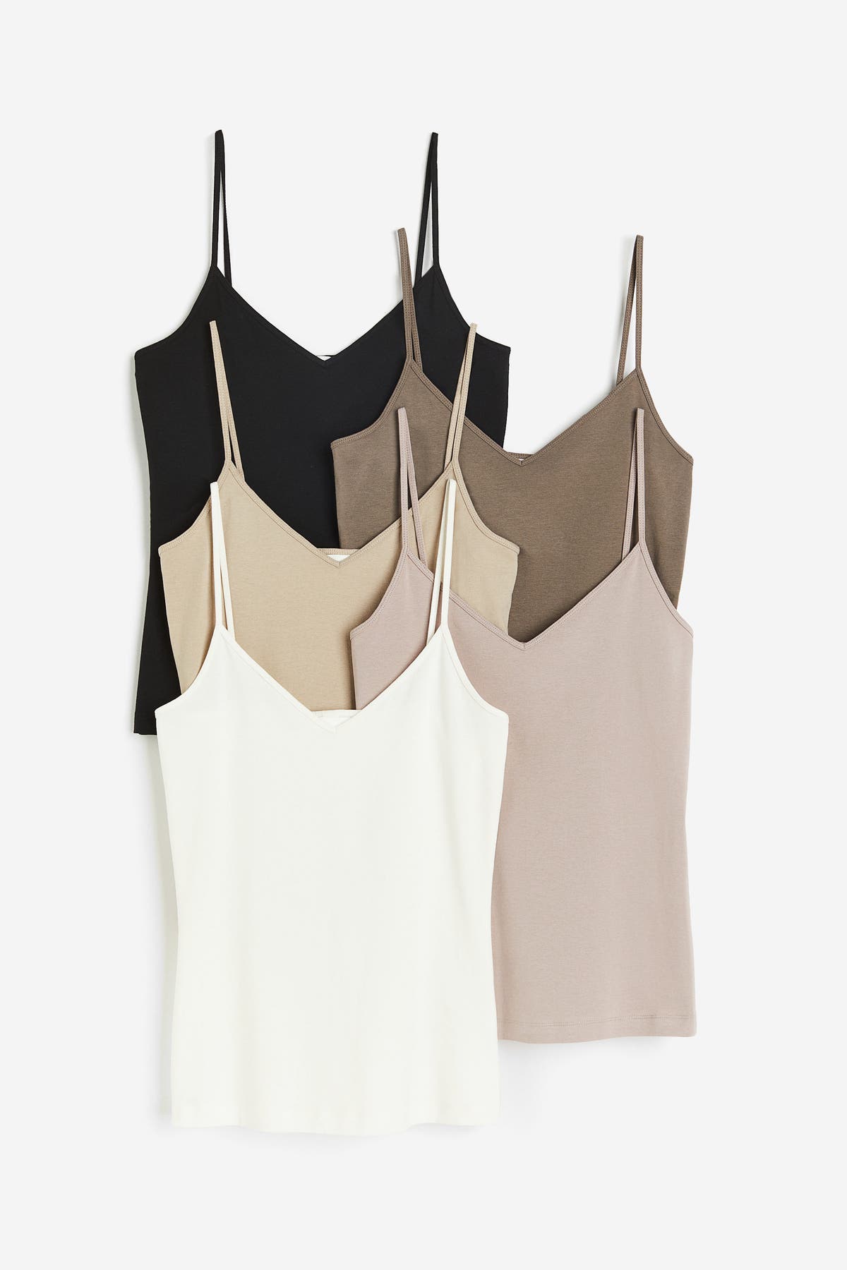 5-pack Strappy Tops | H&M KSA