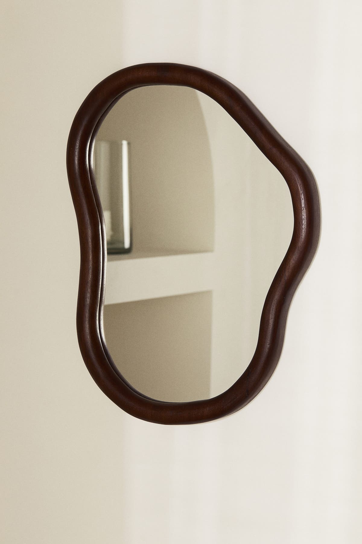 Large Mango Wood Mirror | H&M KSA