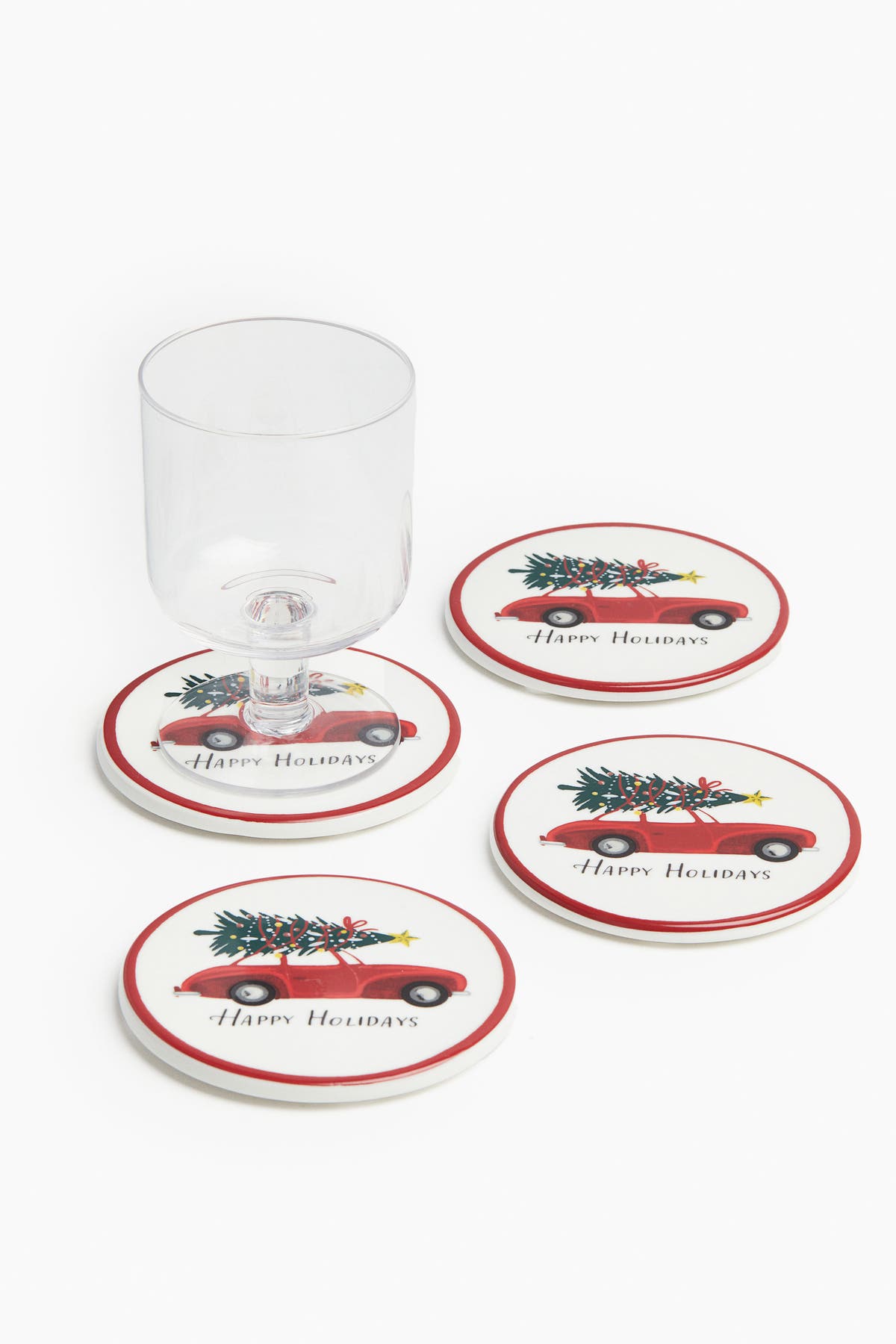 4-pack Porcelain Coasters | H&M KSA