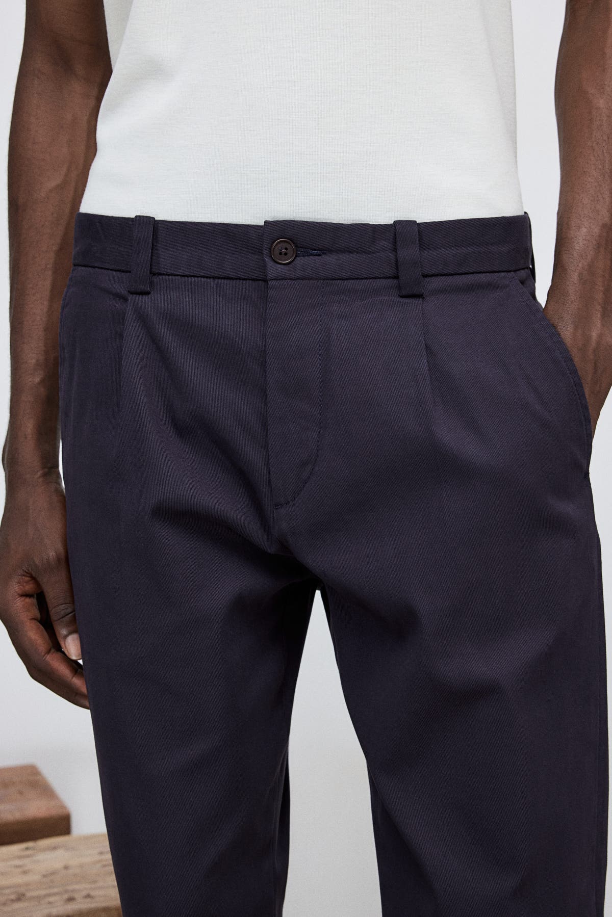 Regular Fit Cotton Chinos | H&M KSA